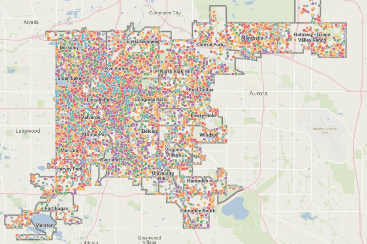 Denver Crime Reports - Felt Map Gallery